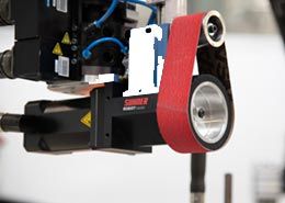Suhner: Endeffektor, Schleifmittel und Zubehör zum Roboterschleifen, Polieren und Entgraten